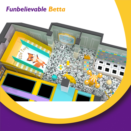 Bettaplay 570m² Large Slide Ball Pool Cartoon Animals Style Indoor ...