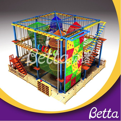 Bettaplay Kindergarten children play rope course with trampoline - Buy ...