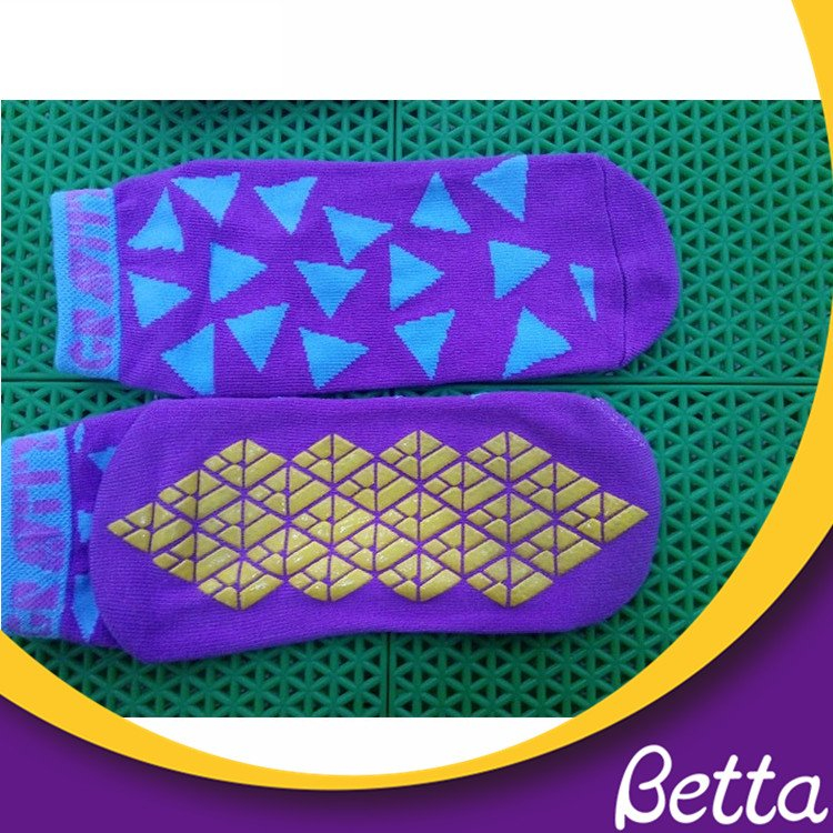 High Quality Polyester Anti-skid Non-Slippery Grip Socks,Kid Trampoline ...