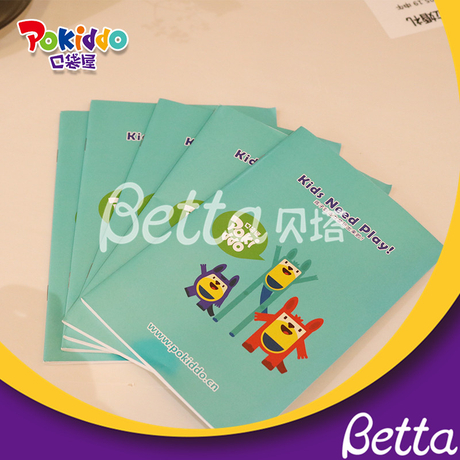 Pokiddo for indoor playground amusement park Cute Cartoon Kids Notebook ...