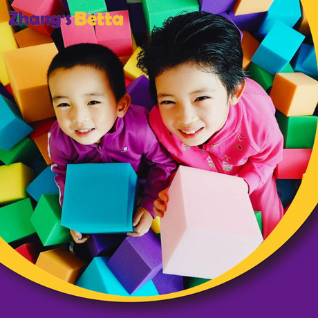 Popular Foam Pit Blocks Sponge Foam Cube Cover for Indoor Trampoline ...